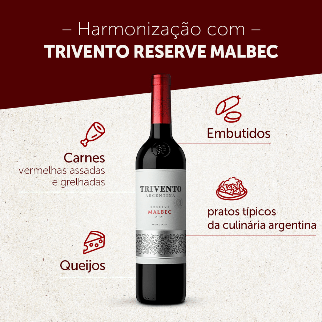 Vinho Tinto Argentino Trivento Malbec - Divvino